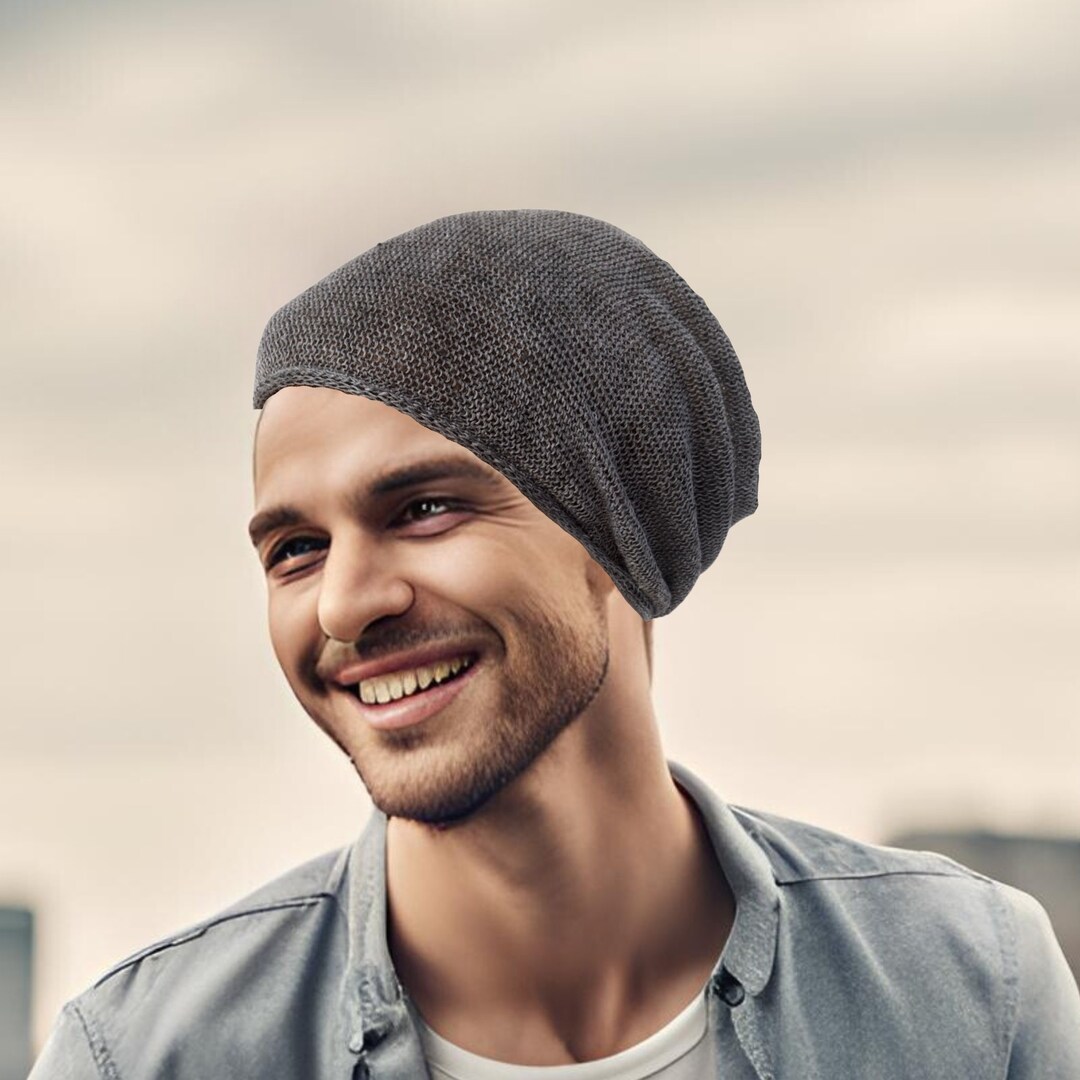 Lightweight Linen Beanie Summer Slouchy Knit Hat for Men Women - Etsy