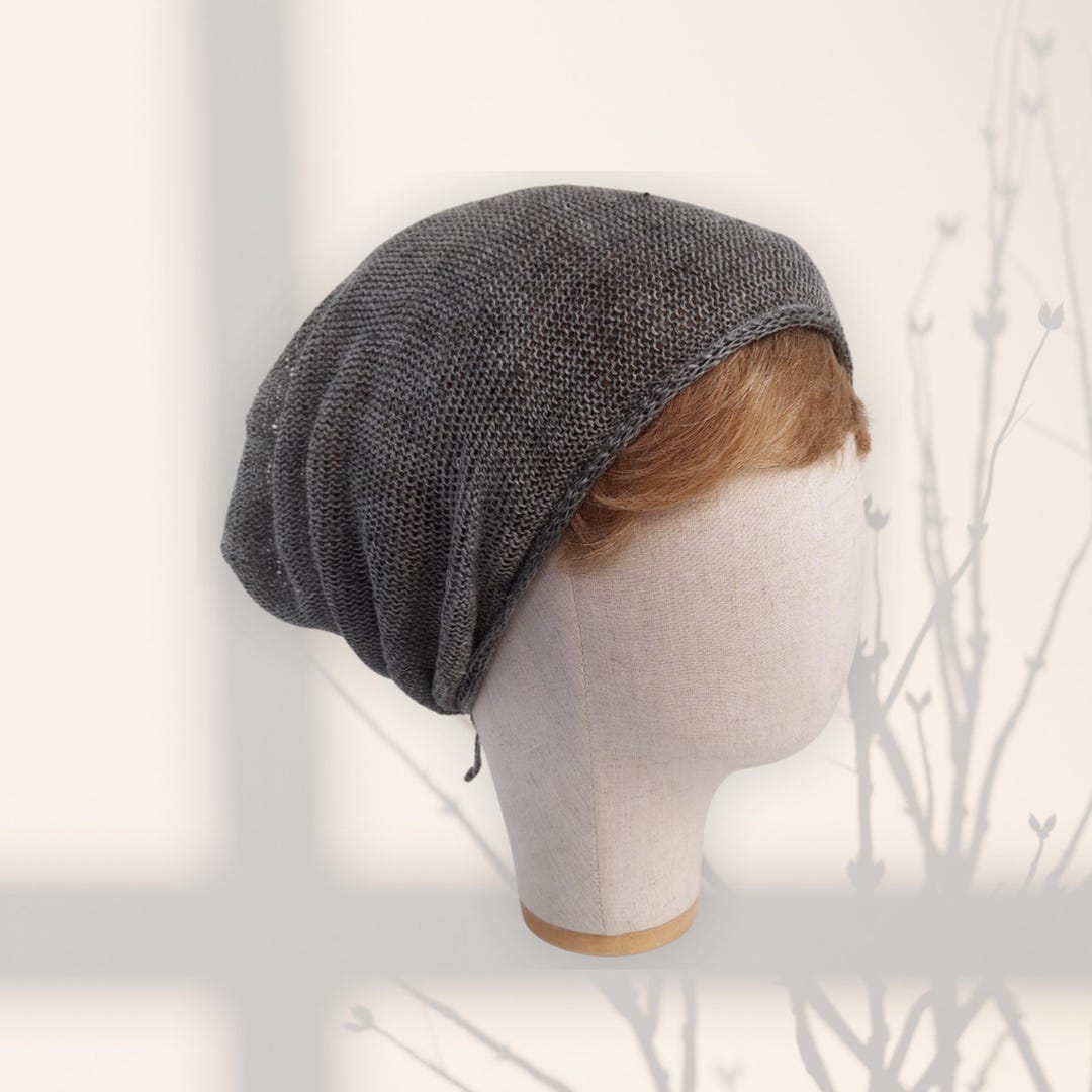 Lightweight Linen Beanie Summer Slouchy Knit Hat for Men Women - Etsy