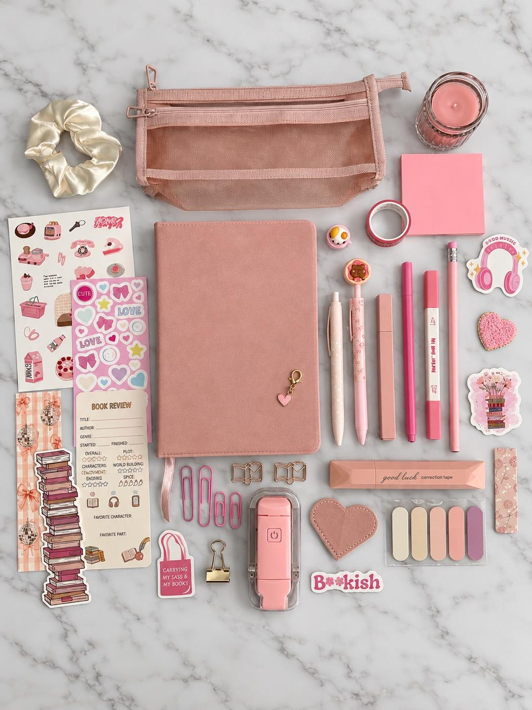 PINK VIBES | Stationery Box | Bookish Gift | Aesthetic Stationery ...