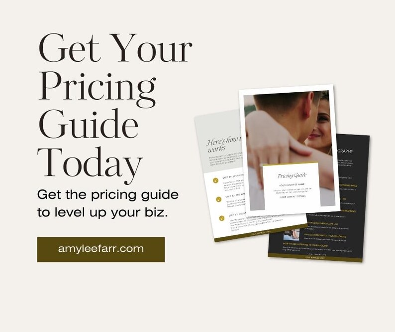 Editable Photography Pricing Guide | Canva Ebook Template | Just Add ...