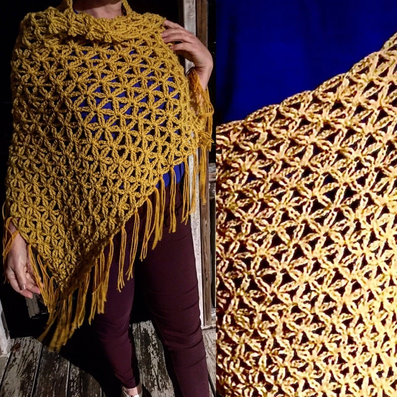 Flower Shawl - Etsy