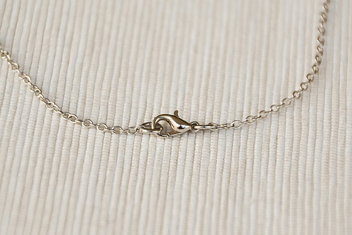 Triangle Necklace Silver Triangle Pendant Chain Necklace | Etsy