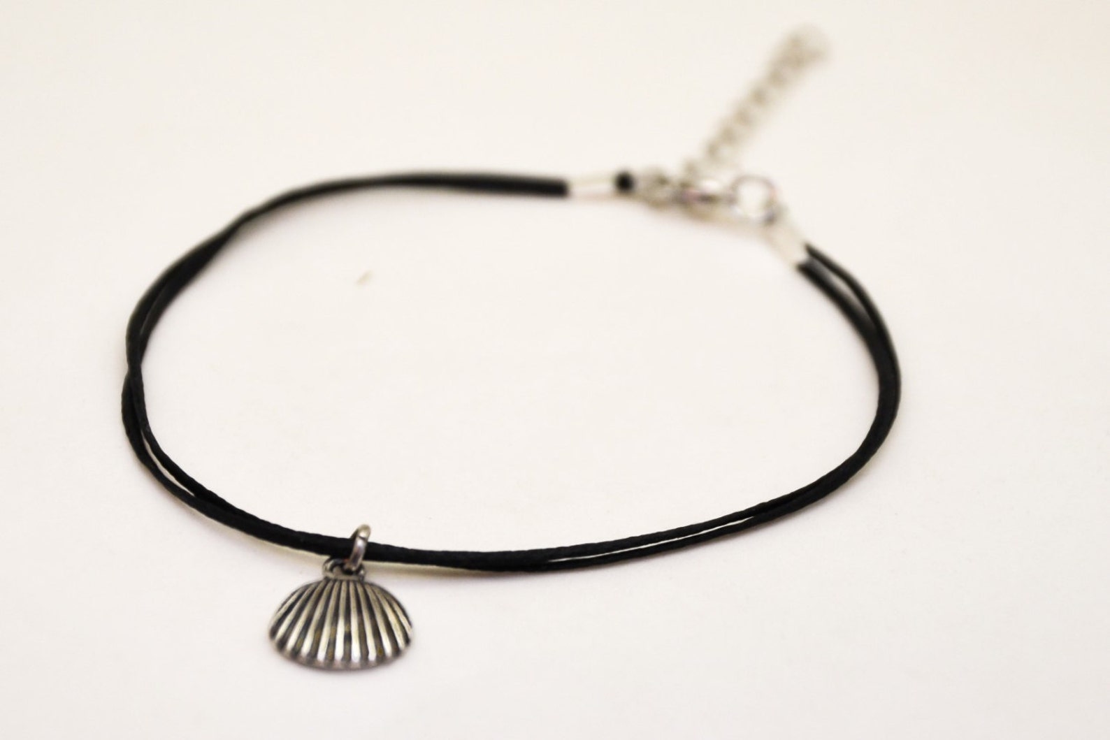 Seashell Anklet Ankle Bracelet With a Silver Plated Shell - Etsy