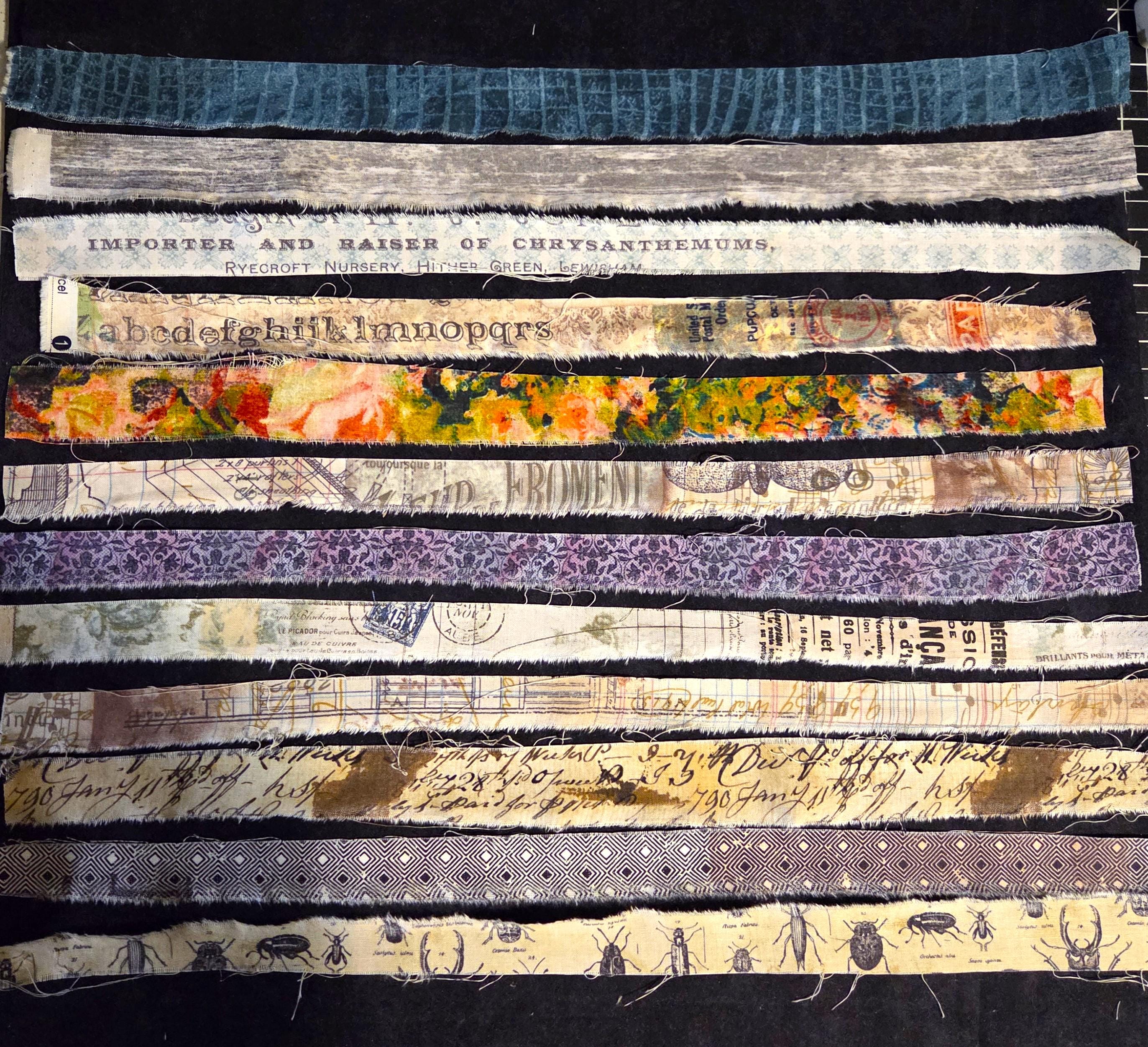 Tim Holtz Original Hand Torn Fabric Strips - Etsy