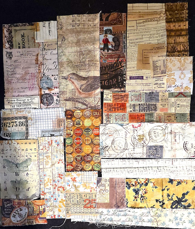 Restocked Tim Holtz Original Fabric Scraps Set 1 - Etsy