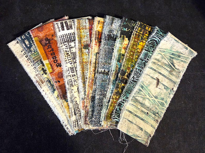 Seth Apter Storyboard Hand Torn Fabric Strips Full Set - Etsy