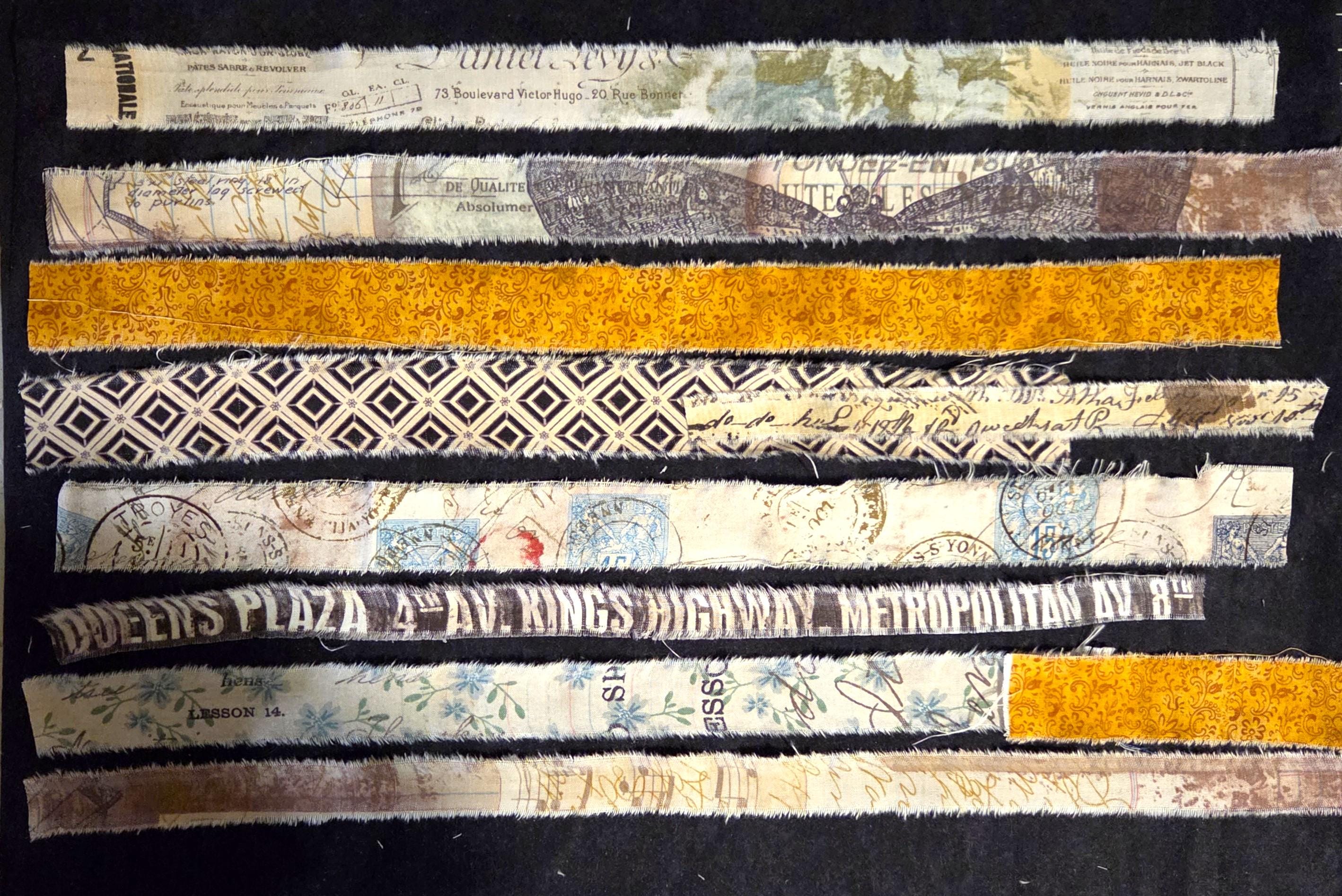 Tim Holtz Original Hand Torn Fabric Strips - Etsy