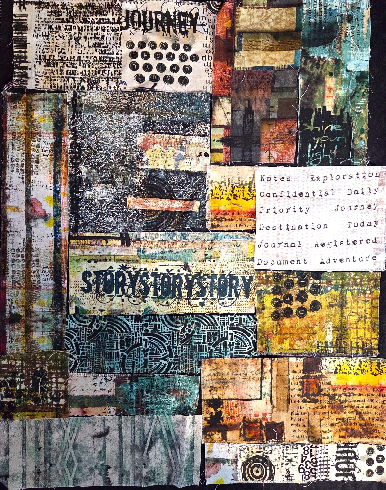 Seth Apter Storyboard Fabric Scraps - Etsy UK