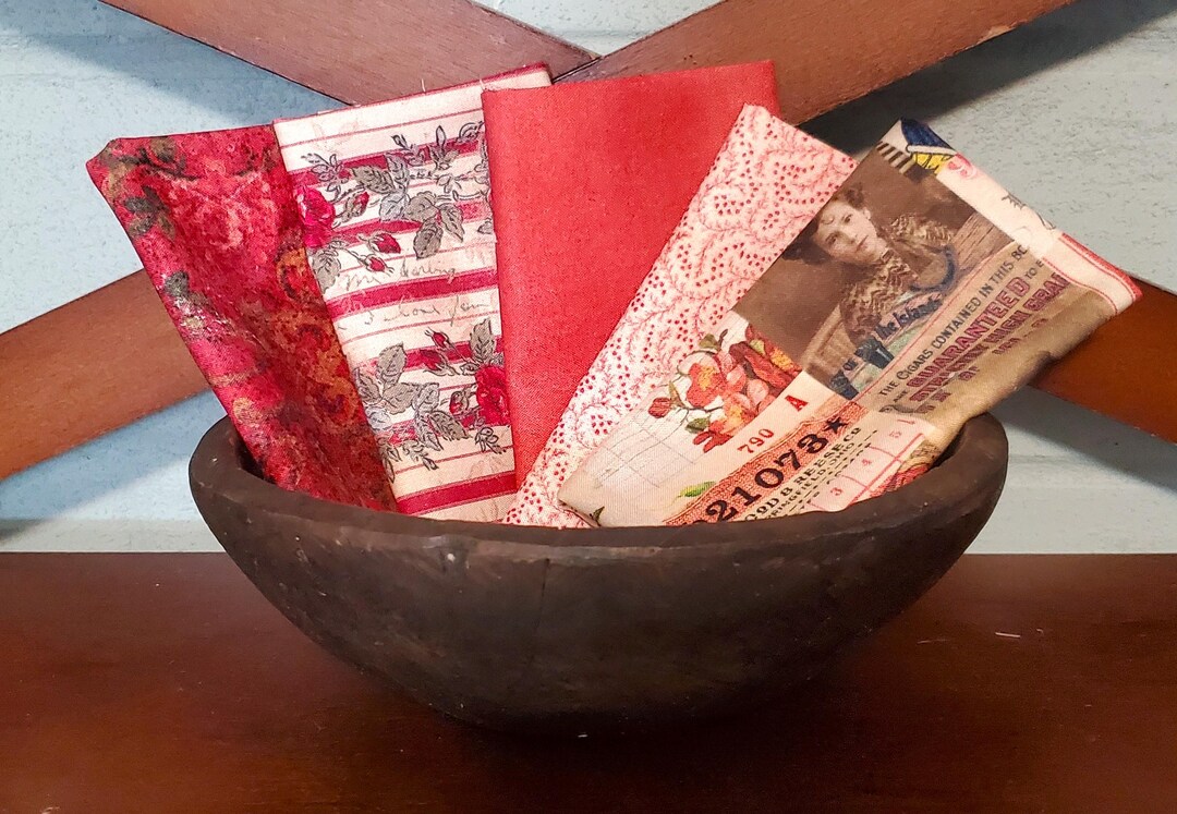 Tim Holtz Red Palette Collection Fat Eighth Fabrics - Etsy