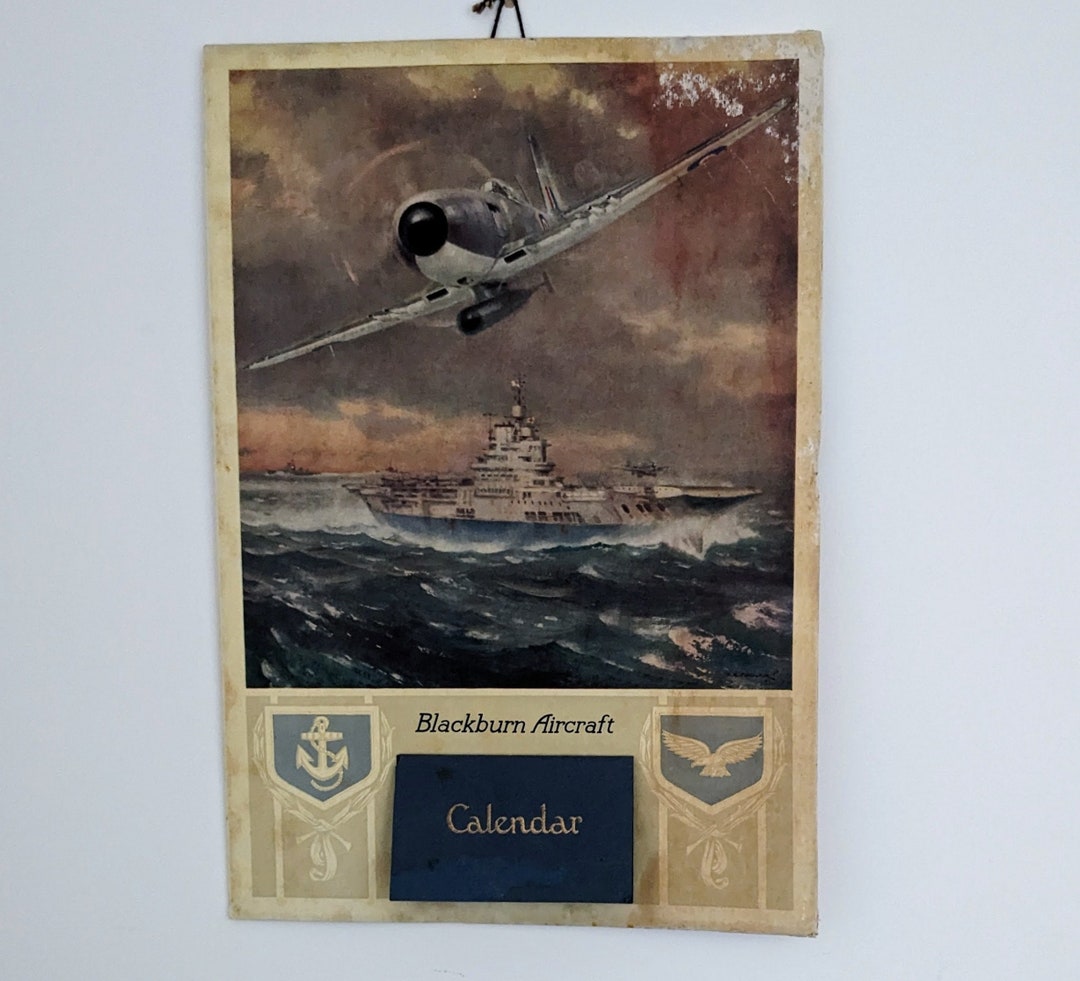 1947 Blackburn Aircraft Poster Calendar on Card - Etsy
