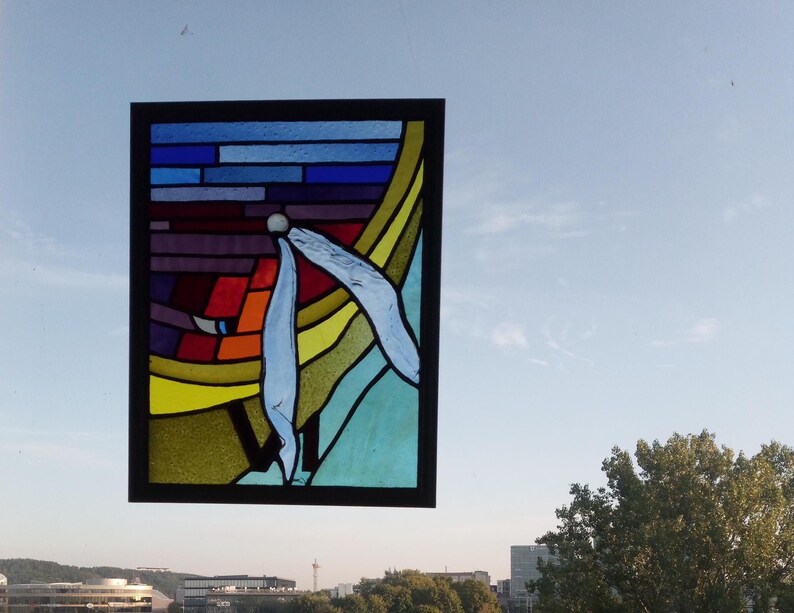 Nr. 002 HALF-FIVE O'CLOCK - Original Stained Glass Work, Interior ...