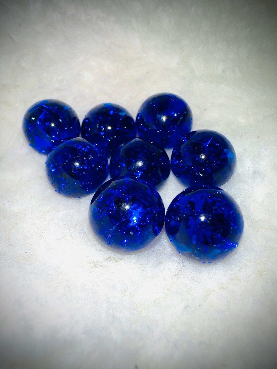 Cobalt Blue Bulk Cracked Glass Marbles 14mm Marbles, Bulk Glass Marbles ...