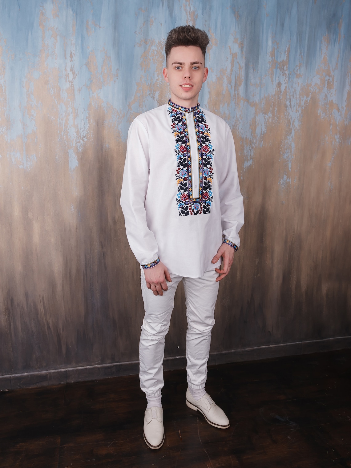 Ukrainian Embroidered Shirt Ukrainian Clothes Mens Vyshyvanka ...