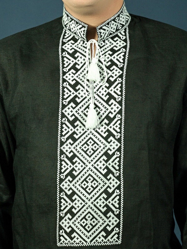 Ukrainian Embroidered Shirt for Boys and Adult Men. Men's Vyshyvanka ...