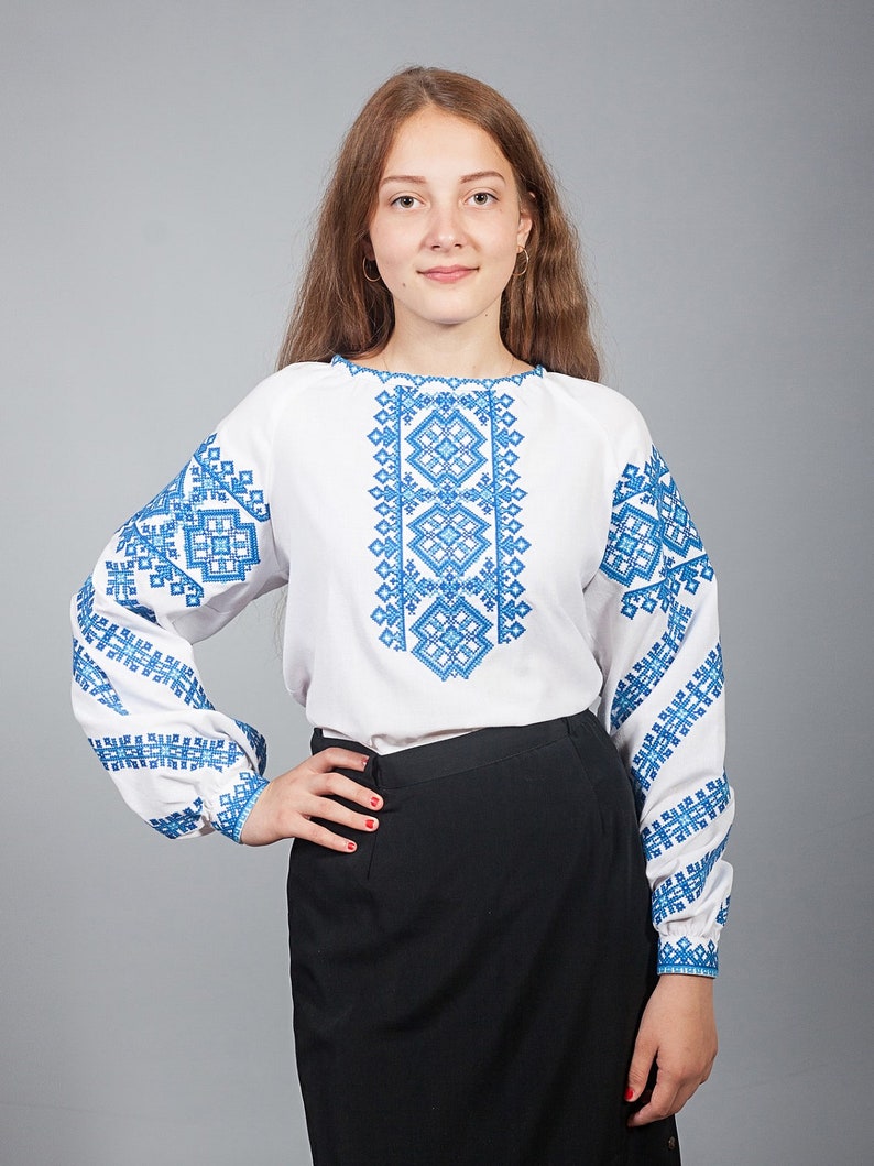 Women Vyshyvanka Traditional Ukrainian Embroidered Etsy
