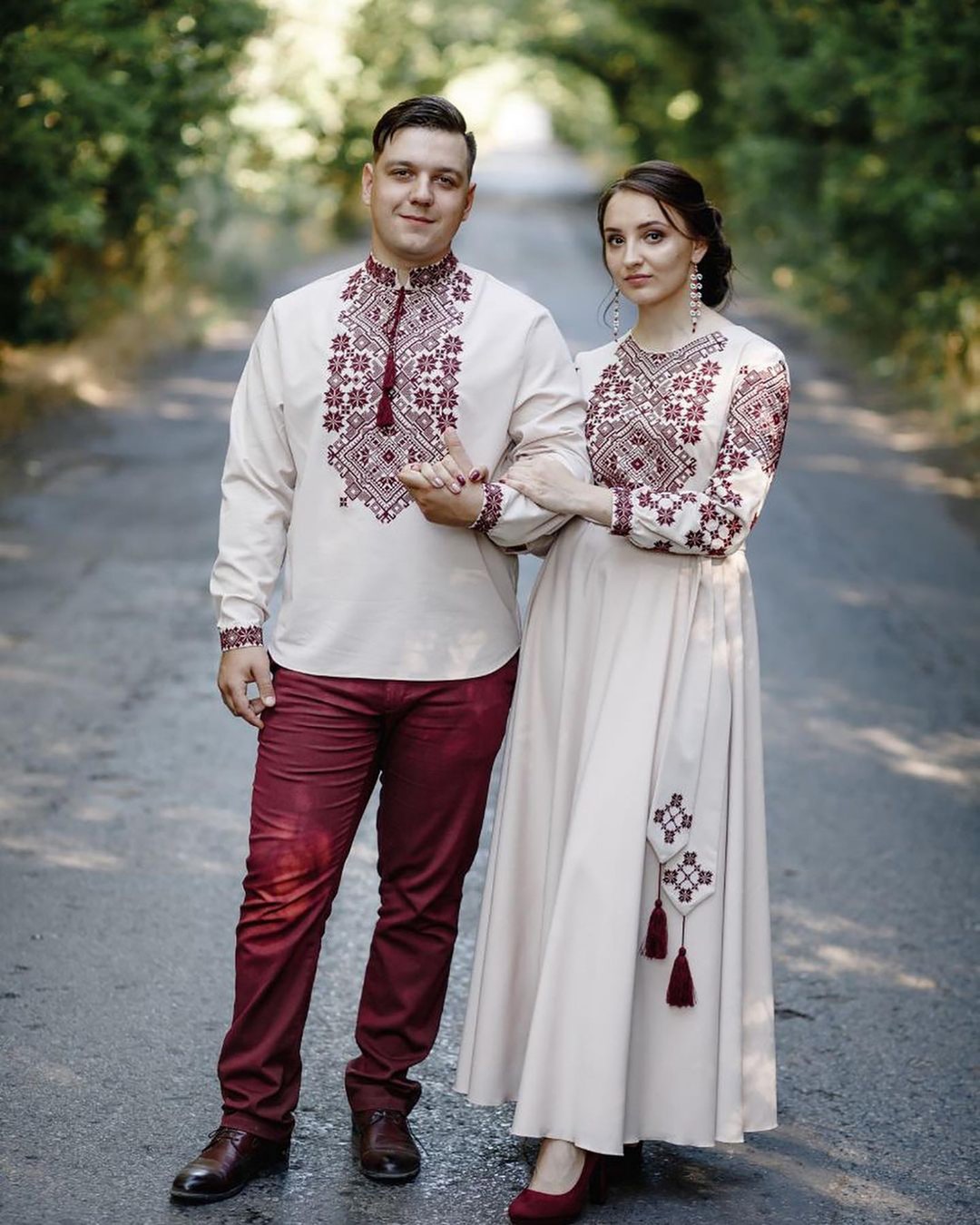Vyshyvanka Ukraine Dress and Shirt, Ukrainian Clothing Embroidered Set ...