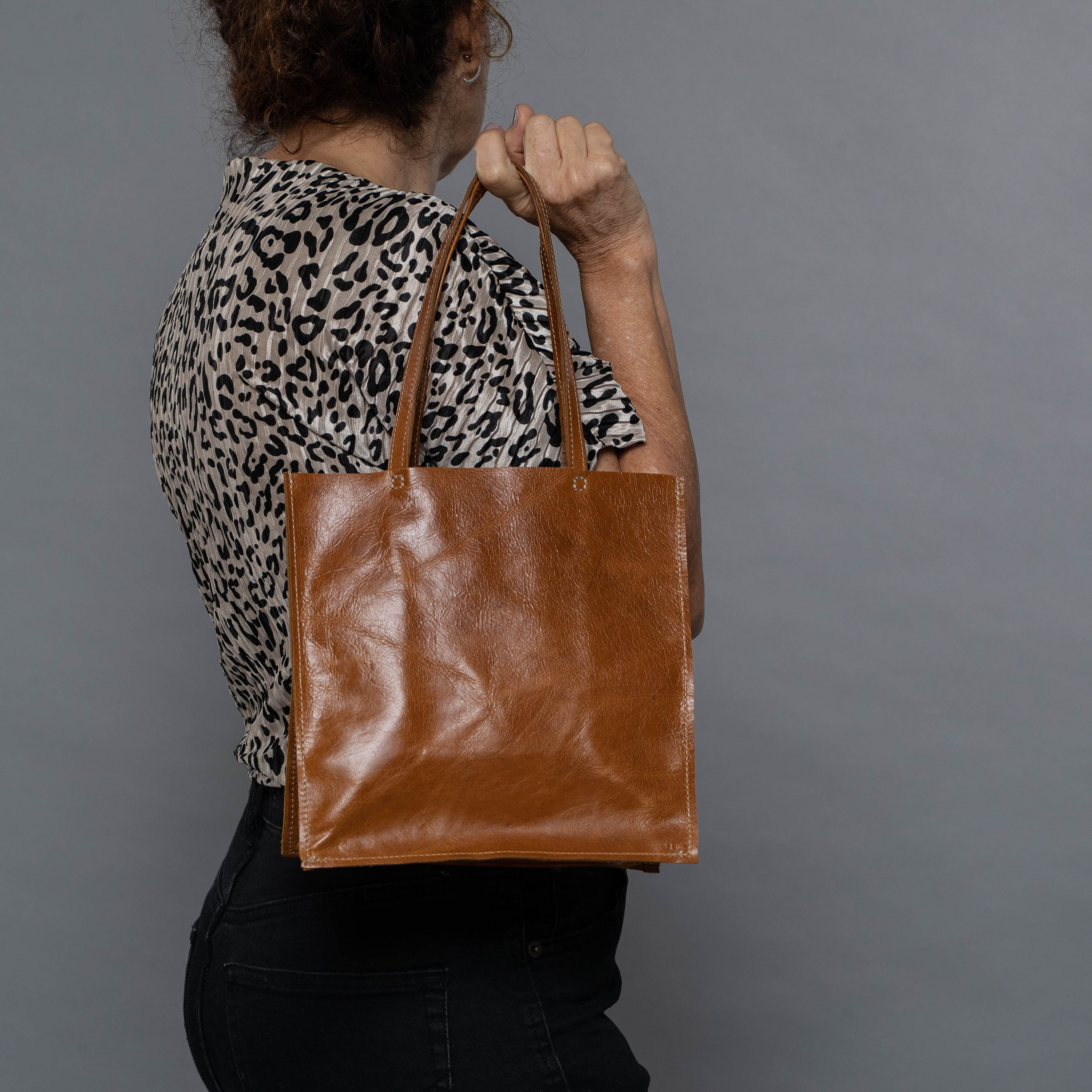 Small Leather Tote Simple Leather Tote Small Evening | Etsy