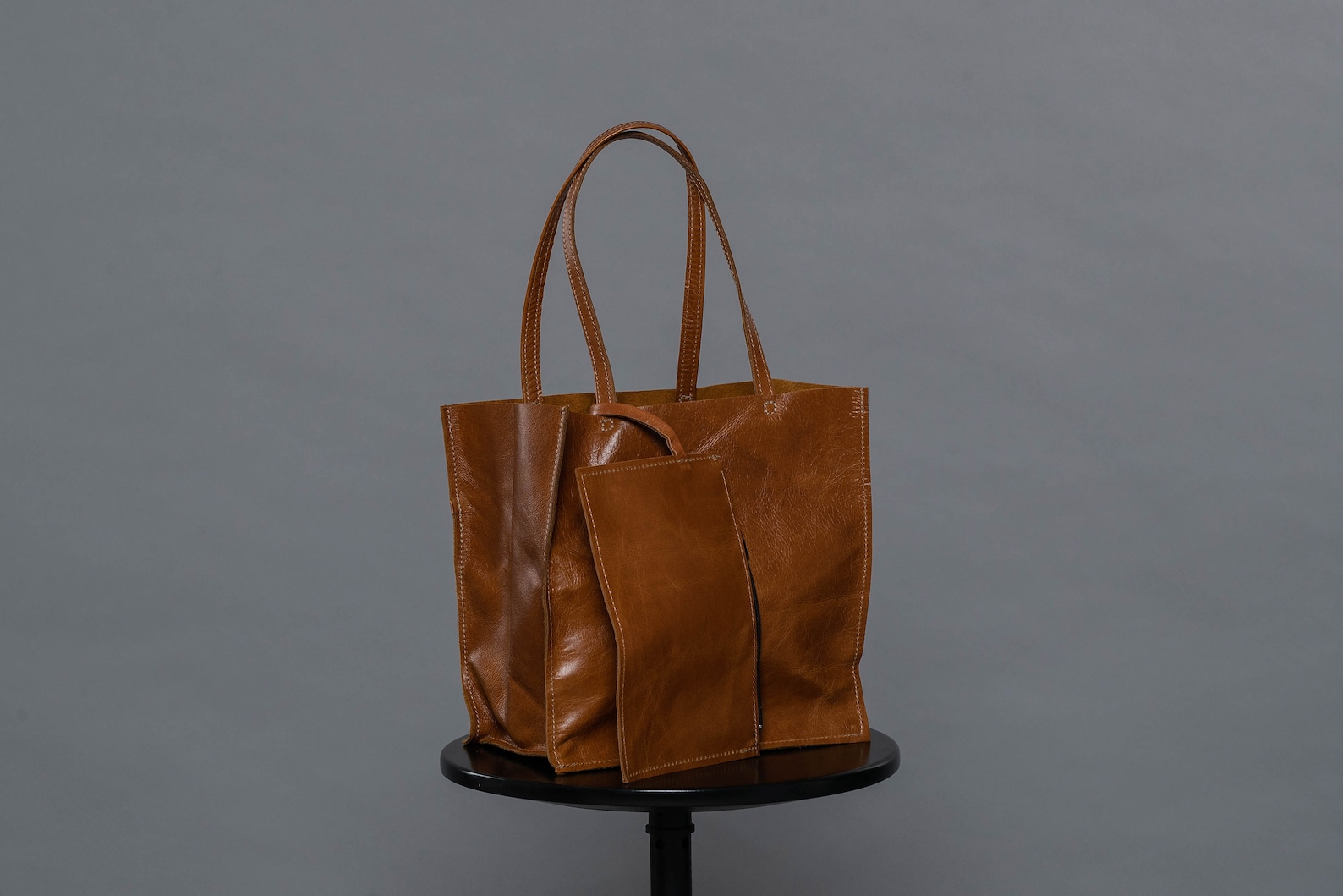 Small Leather Tote Simple Leather Tote Small Evening | Etsy