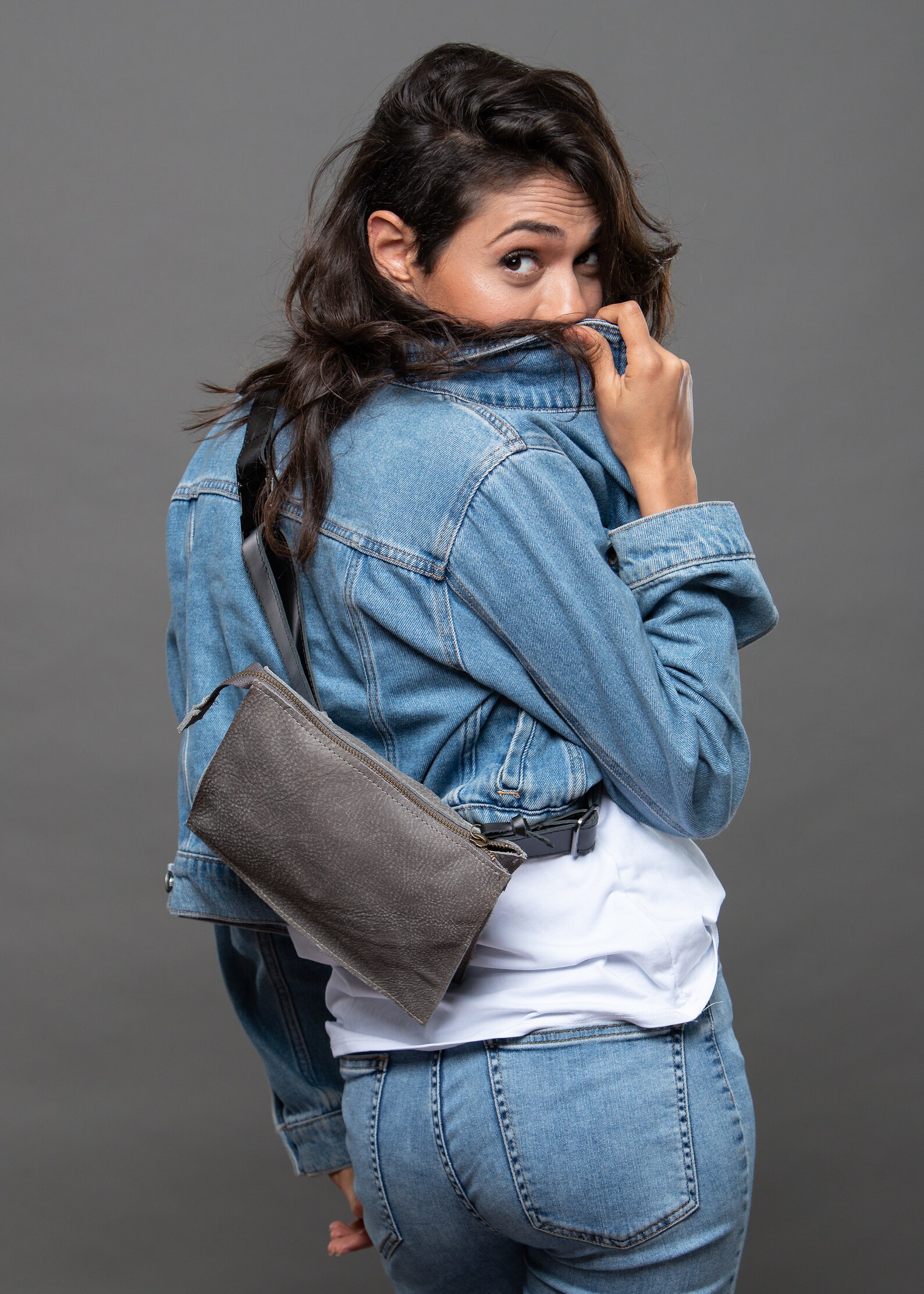 Handmade Genuine Leather Women's Fanny Pack Waist Bag Pouch, Leather ...