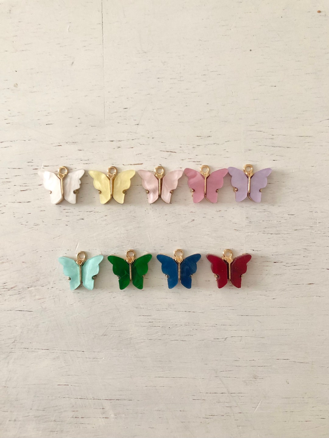 Charms: Butterfly Charms, Acrylic, Light-weight Butterfly Charm in ...