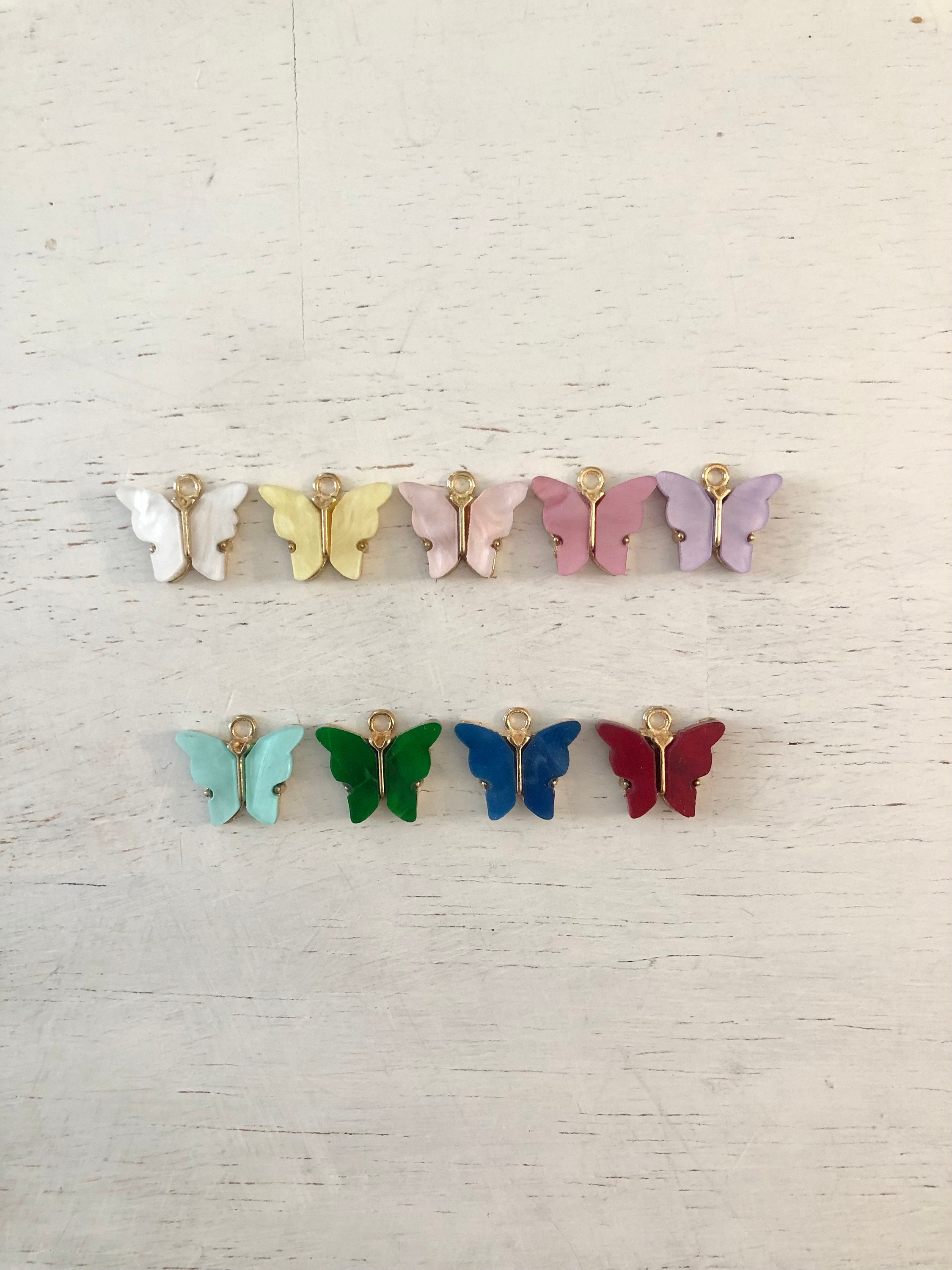 Charms: Butterfly Charms, Acrylic, Light-weight Butterfly Charm in ...