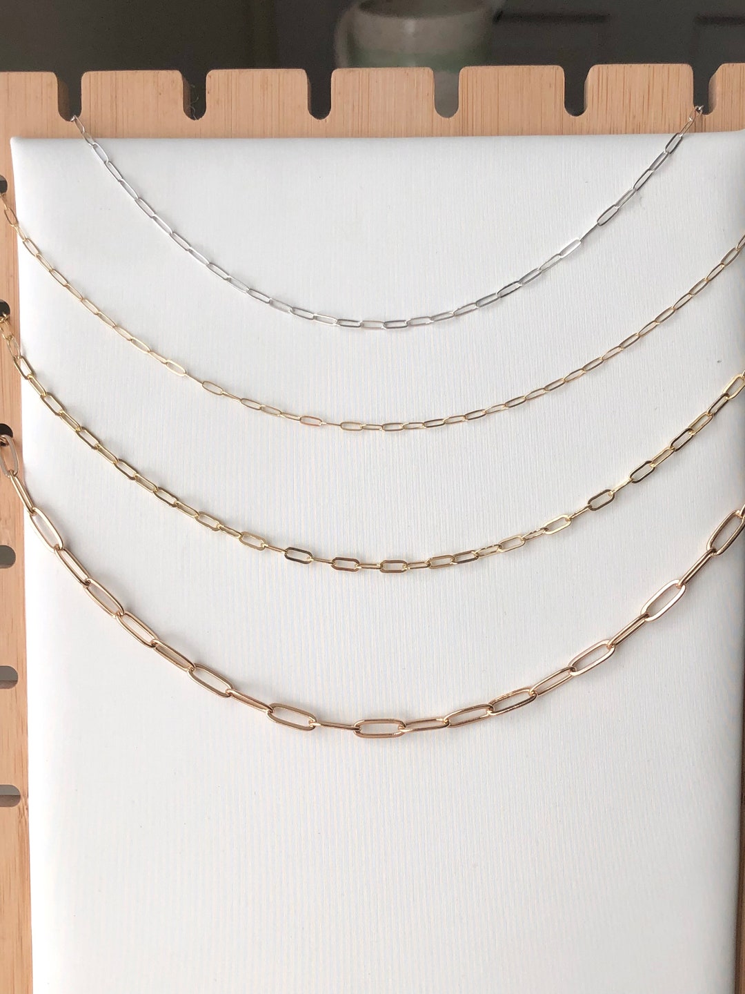 Paperclip Link Chains: Gorgeous Gold-filled Oval Paperclip Link Chain ...