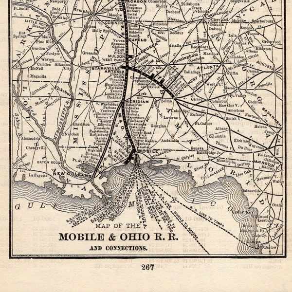 Ohio Railroad Map - Etsy