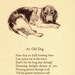 1940s Vintage Beagle Poem Poetry Print Wall Decor Celia Duffin Old Dog ...