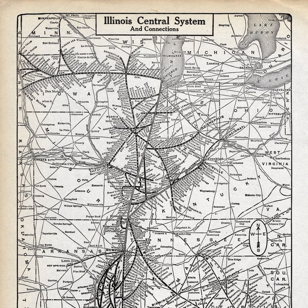 Illinois Central - Etsy