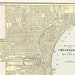 1891 Antique MILWAUKEE Street Map of Milwaukee Wisconsin City Map Wall ...