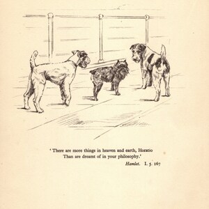 Vintage Fox Terrier and Brussels Griffon Print Gallery Wall Art Decor ...