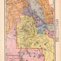 Map of Ethiopia Old Style Vintage, የኢትዮጵያ ካርታ, Ethiopian Art, Habesha ...