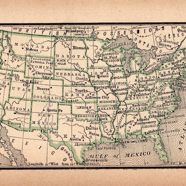 United States Map - Etsy