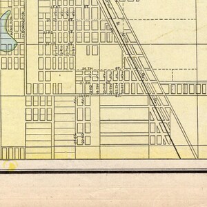 1901 Antique MINNEAPOLIS Street Map George Cram Minneapolis City Map ...