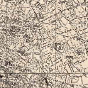 1919 Antique City MAP of PARIS Vintage Paris Street Map Gallery Wall ...