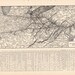 1914 Antique B & O RAILROAD Map Baltimore and Ohio Railway Map Black ...