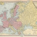 1888 Antique Europe Map George Cram Atlas Map of Europe Gallery Wall ...