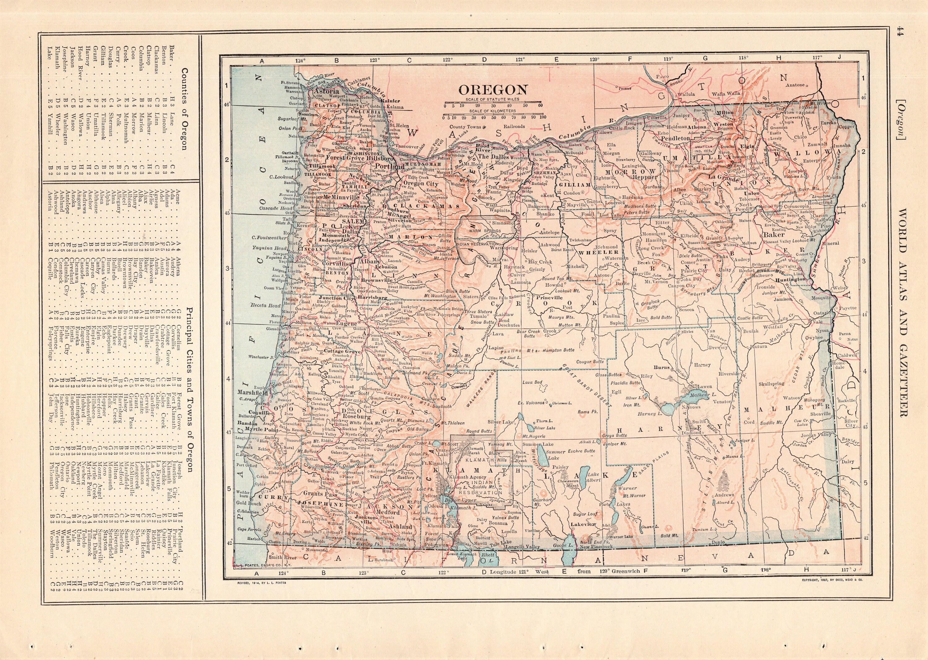 Sheridan Oregon Map
