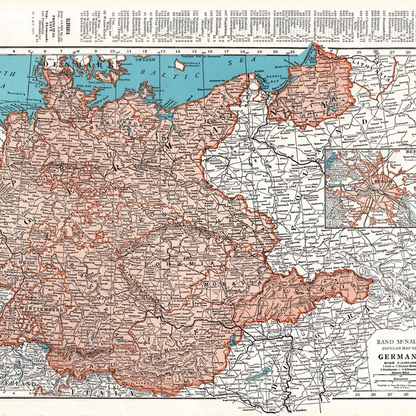 Map of Germany - Etsy