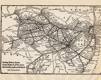 Antique Reading Railroad - Etsy