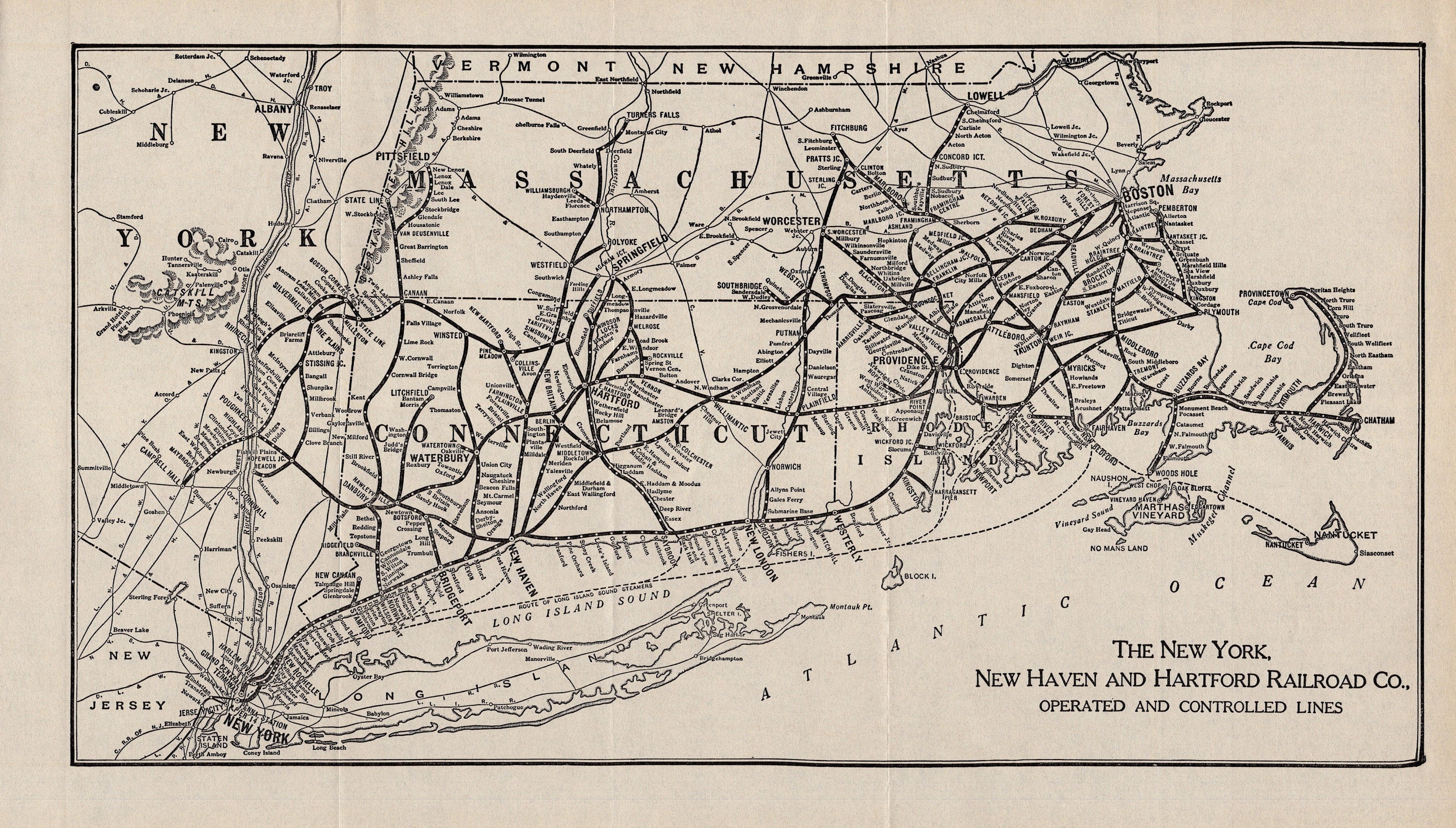Cornelius Vanderbilt Railroad Map