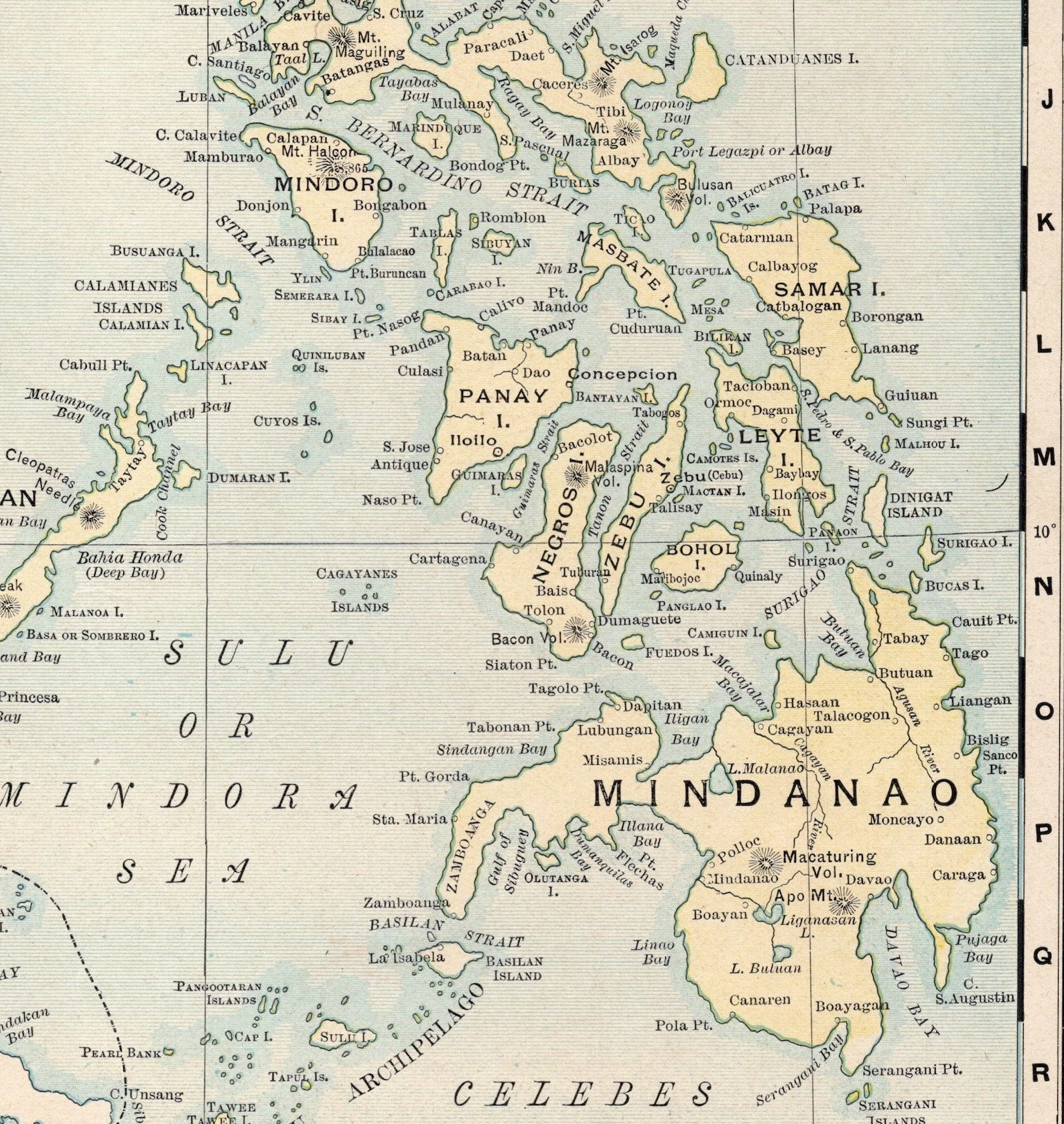1898 Antique PHILIPPINES Map of the Philippine Islands Wall | Etsy