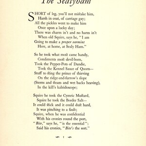 Vintage Sealyham Terrier Poetry Print Wall Decor 1920s Patrick Chalmers ...