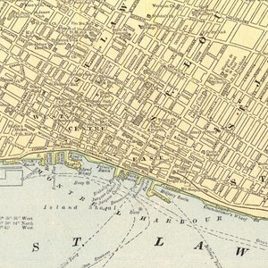 1900 Antique MONTREAL Street Map of Montreal Canada George - Etsy