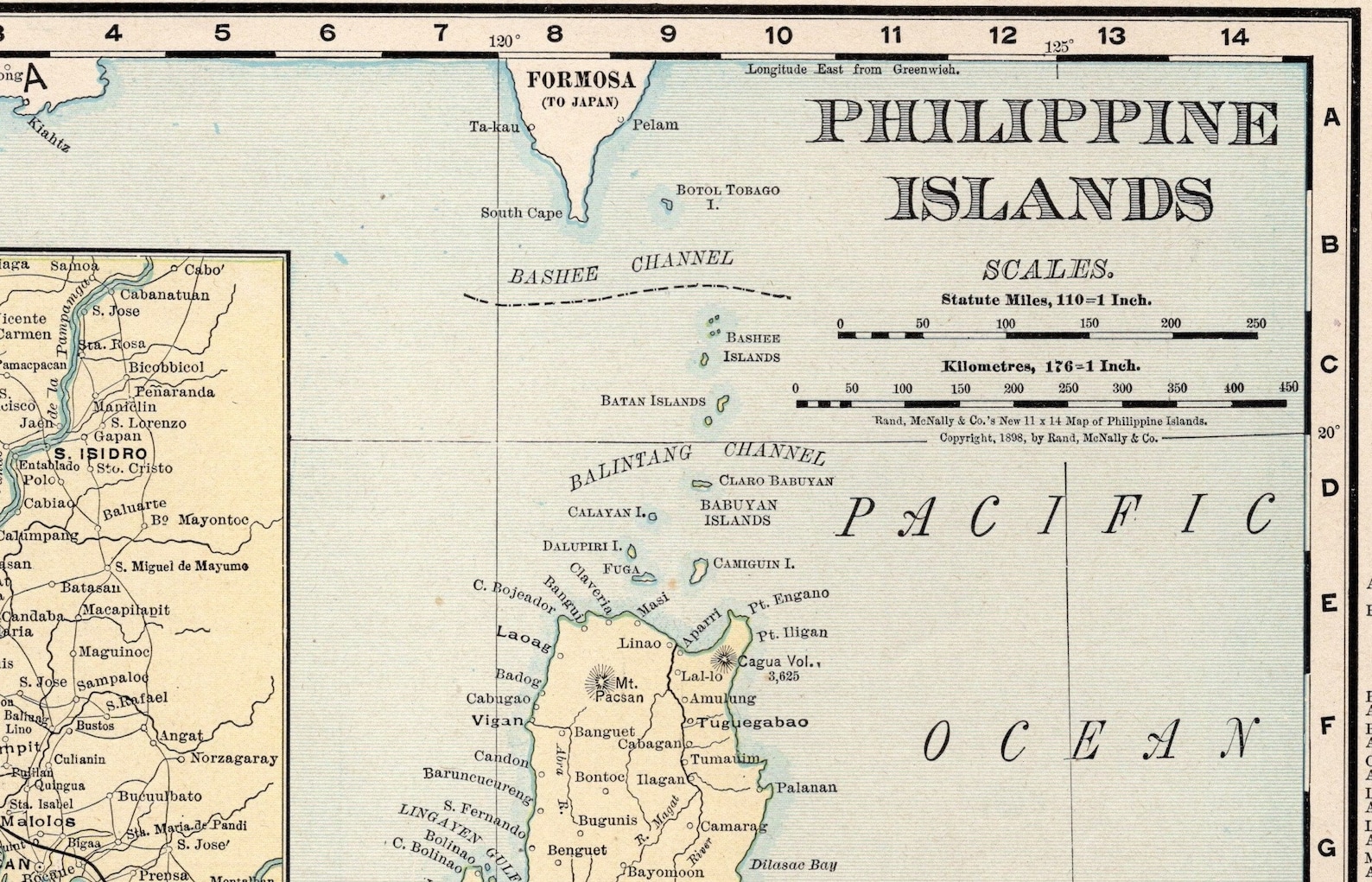 1898 Antique PHILIPPINES Map of the Philippine Islands Wall | Etsy