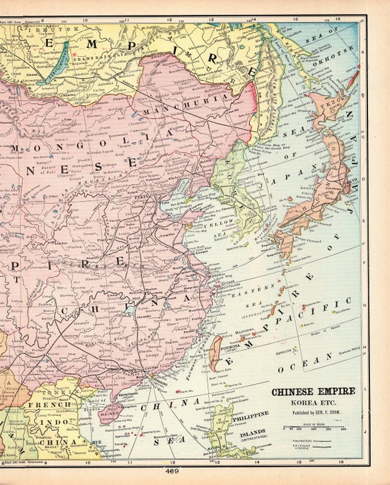 Carta Geografica Della Cina