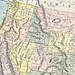 1895 Antique UNITED STATES Map of the Usa Map George Cram Atlas Map ...