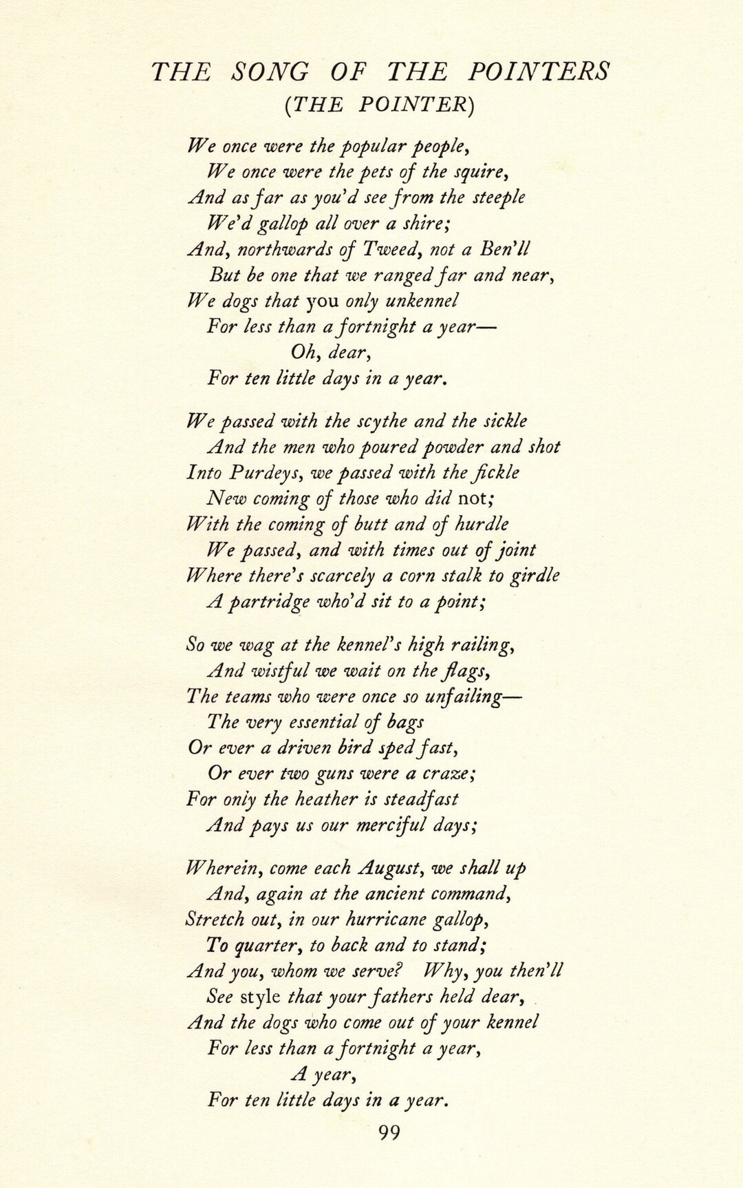 Antique Pointer Poem Print Pointer Dog Poetry Wall Art Decor Hunting ...