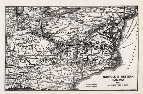 Norfolk And Western Map