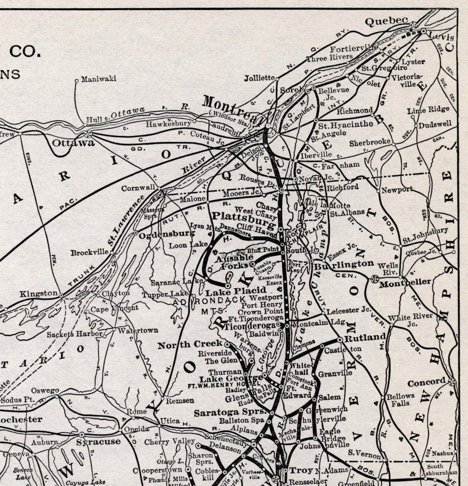 1926 Antique Delaware and Hudson Railroad System Map Delaware | Etsy